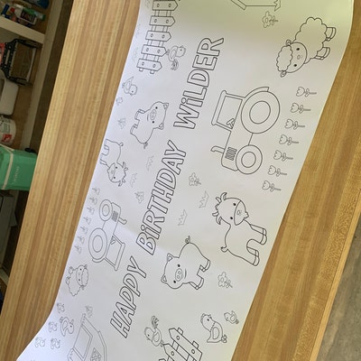 Race Car Coloring Table Runner, Race Cars Birthday Coloring Page, Cars ...