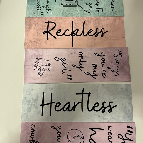 Powerless Series Bookmarks - Etsy