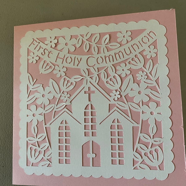 First Holy Communion Paper Cut Svg / Dxf / Eps Files and Pdf / Png ...