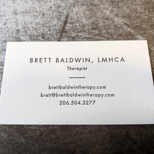 The Requisite Card Custom Letterpress Printed Calling Cards - Etsy