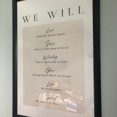 Mission Statement Christian Print Printable Wall Art - Etsy