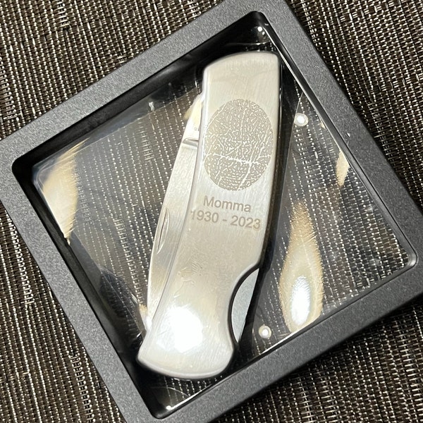 Personalized Fingerprint Knife, Memorial Knife, Custom Knife, Custom ...