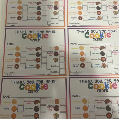 ABC Bakers Girl Scouts Thank You for Your Girl Scout Cookie Order ...
