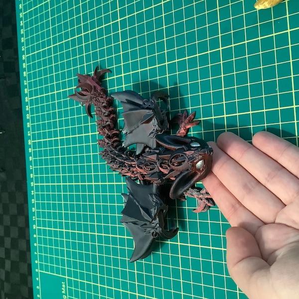 3D Print Winged Bat Dragon Articulated Nightwing Dragon - Etsy