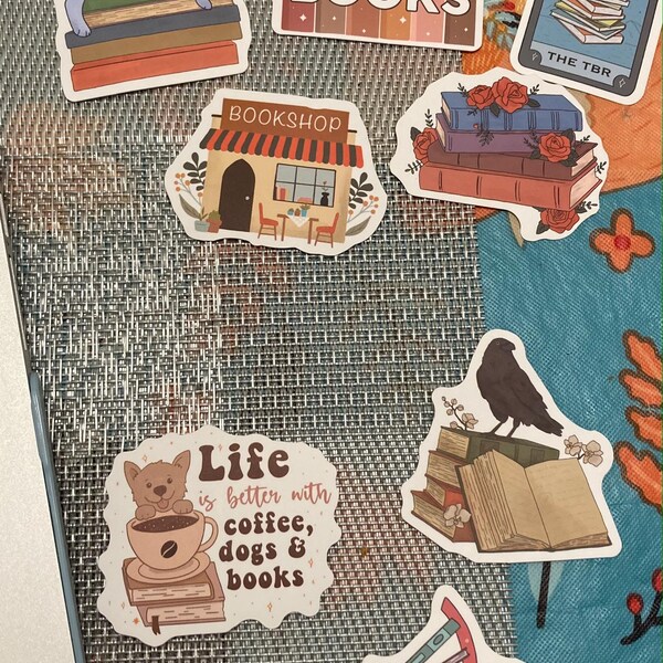 Reading Book Sticker Pack, Waterproof Mystery Sticker Pack, Random Book ...