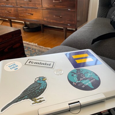 Birdie Sanders Sticker / Vinyl / Laptop Sticker / Small Bumper Sticker ...