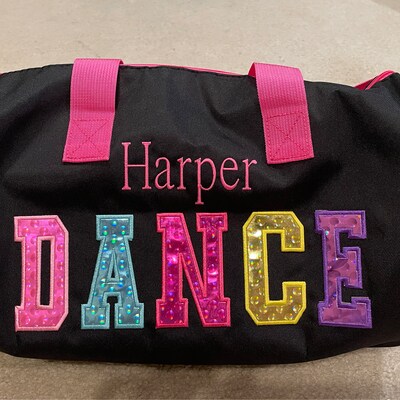 Dance Bag for Girls, Personalized Toddler Dance Bag, Sparkly Dance Bag ...