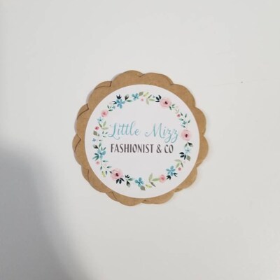 Floral Business Stickers Custom Business Labels Floral Wreath Stickers ...