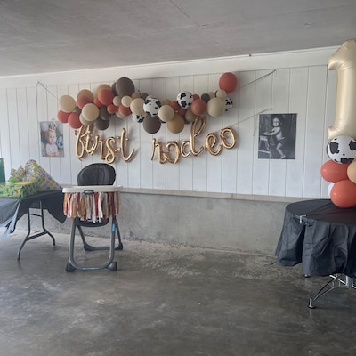 Cowboy Balloon Garland, Howdy, First Rodeo Balloon, Wild West, Western ...