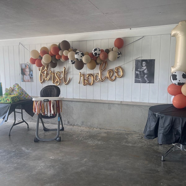 Cowboy Balloon Garland, Howdy, First Rodeo Balloon, Wild West, Western ...