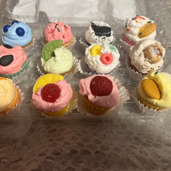 One Dozen Mini Cupcake Wax Melts - Assorted Flavors - Etsy