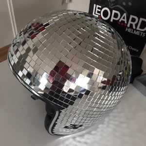 Original Seller. Mirror Ball Disco Helmet With Retractable Visor. - Etsy