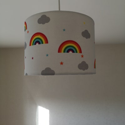 Rainbow Light Shade, Girls Bedroom Decor, Rainbow Lamp, Rainbow Nursery ...
