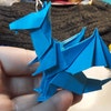 Handmade Red Paper Origami Dragon - Etsy
