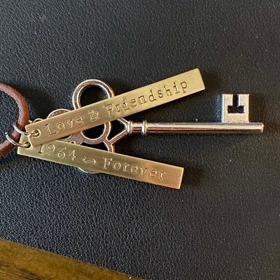 Custom Housewarming Gift Hand Stamped Antique Skeleton Keys New House ...
