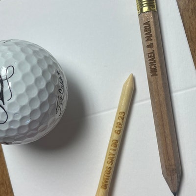 Personalized Wood Mini Golf Pencils. Customize Mini Pencils - Etsy