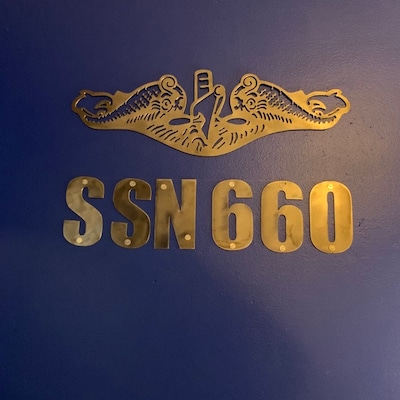 Navy Submarine Dolphin Emblem Military Metal Decor - Etsy