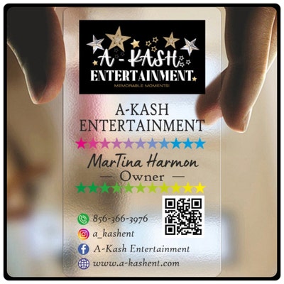 Transparent Business Card Clear QR Code Pvc Acrylic Frosty - Etsy
