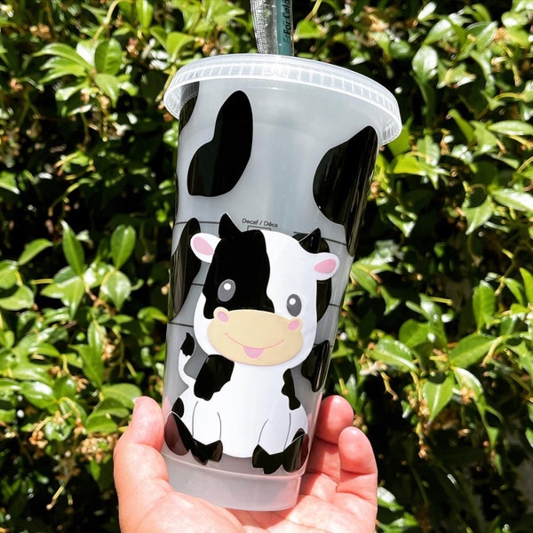 Cute Cow SVG Cut File, Baby Cow Sitting SVG, Farm Animal Cut Files ...