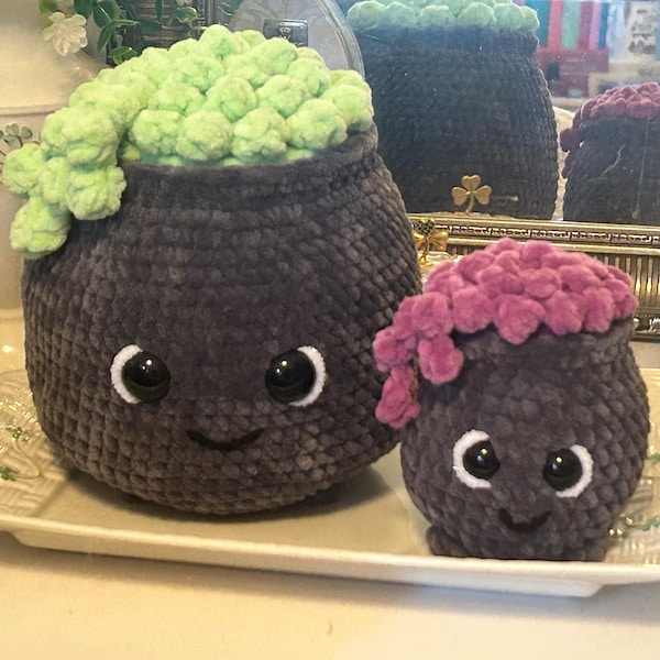Bundle: Big and Mini Cauldron Crochet Patterns, Big and Mini Fillable ...