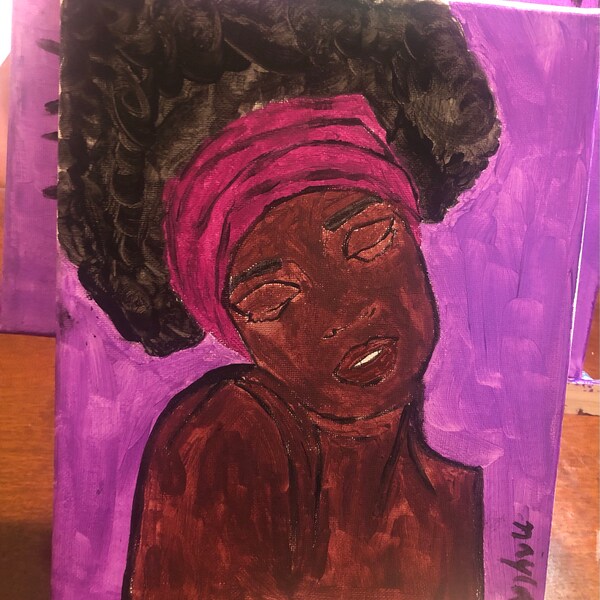 LAYLA Painting Tutorial for Adults Traceable How to Paint a Lady With a ...