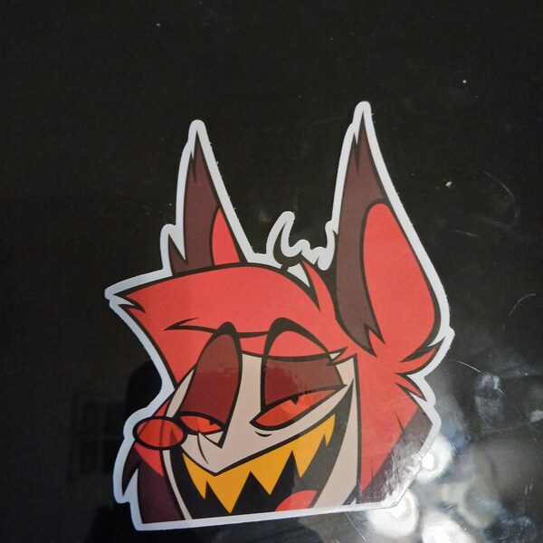 Alastor Car Window Peeker Sticker Hazbin Hotel Peeper Window Decal ...