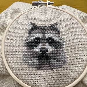 Raccoon Cross Stitch Pattern PDF Bundle Set of 3 Raccoon Patterns ...