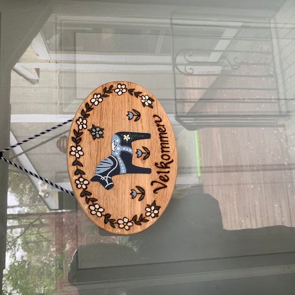 Swedish Welcome Sign, Dala Horse, Swedish Sign, Swedish Gifts, Swedish ...