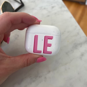 Double Layer Monogram AirPod Decal Two Color Monogram Decal One Inch ...