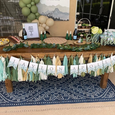 Mountains Editable Bunting, Woodland DIY Banner Template, Rustic Custom ...