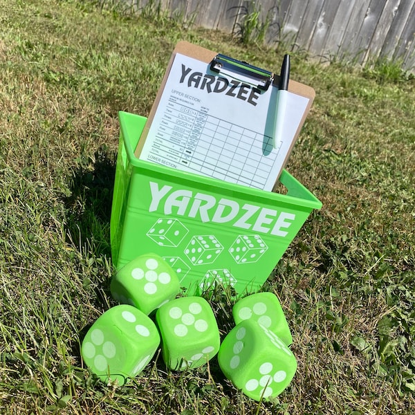 Yardzee SVG , Yardzee Dice Game Bundle , Family Yard Game, Yard Dice ...