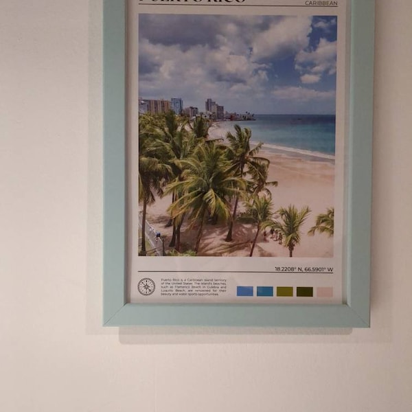 Real Photo, Puerto Rico Print, Puerto Rico Art, Puerto Rico Poster ...