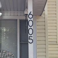 Clean Modern House Numbers / Black House Number / Outside Address Sign ...