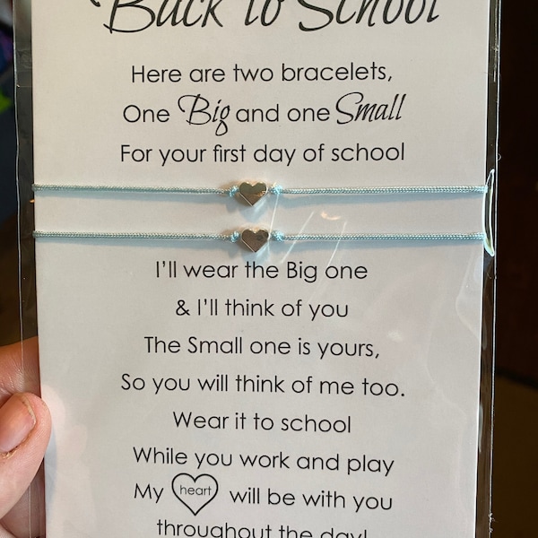 First Day of School Bracelets Back to School Bracelets Mommy and Me ...