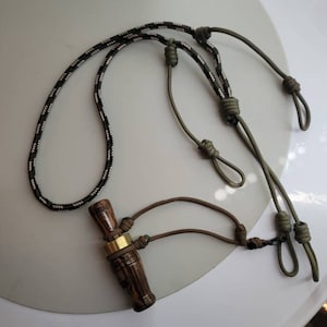 Single Loop 7 Strand 550 Paracord Lanyard Duck & Goose Call Drops W ...