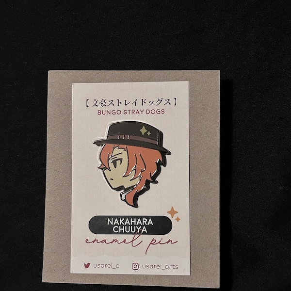 Bungou Stray Dogs Soukoku Enamel Pins Dazai and Chuuya - Etsy