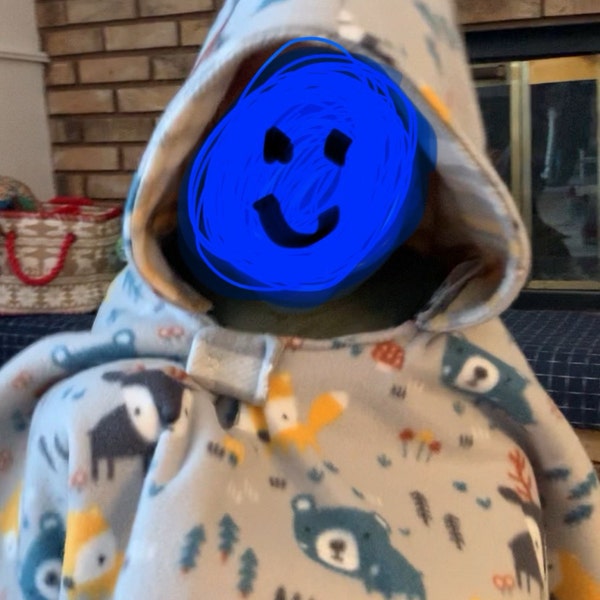 Rectangular Poncho PDF PATTERN + Video Tutorial Diy-carseat Poncho ...