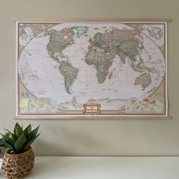 National Geographic Executive Map of the World - World Political Map ...