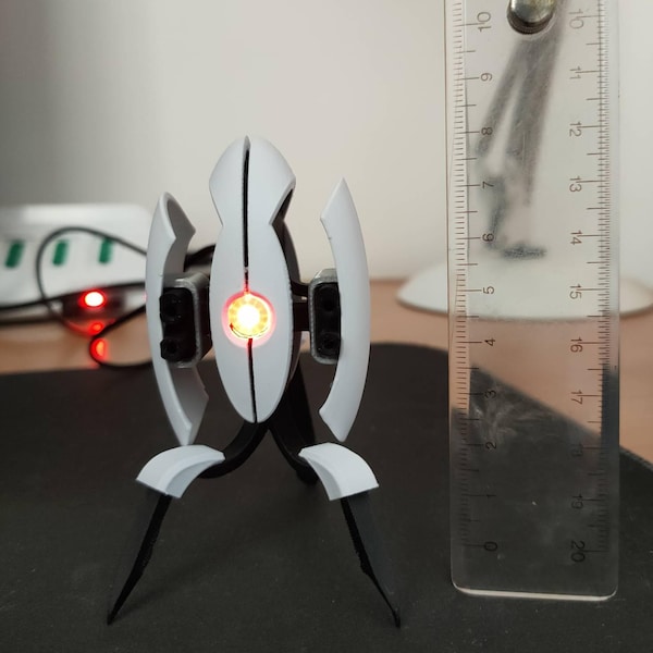 Sentry Turret From Portal - 3D Printed Model With LED Lighting - Video ...
