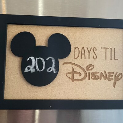 Days til Disney Countdown Sign - Etsy