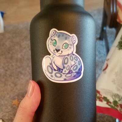 Cute Wild Cat Sticker Set Tiger, Snow Leopard, Lion, Lynx, Caracal ...