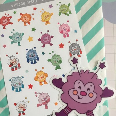 Violet Sprite Vinyl Decal, Purple Rainbow Brite, Kawaii, Sticker ...