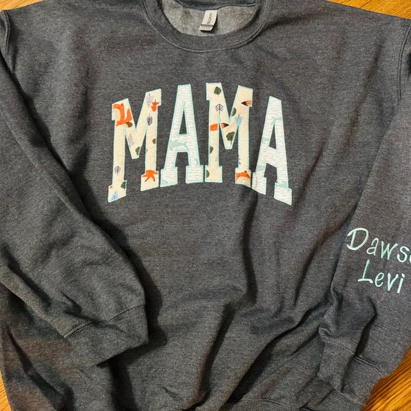 Chenille Yarn Script Font Applique Embroidery Seven Sizes 2, 3, 4, 5, 6 ...