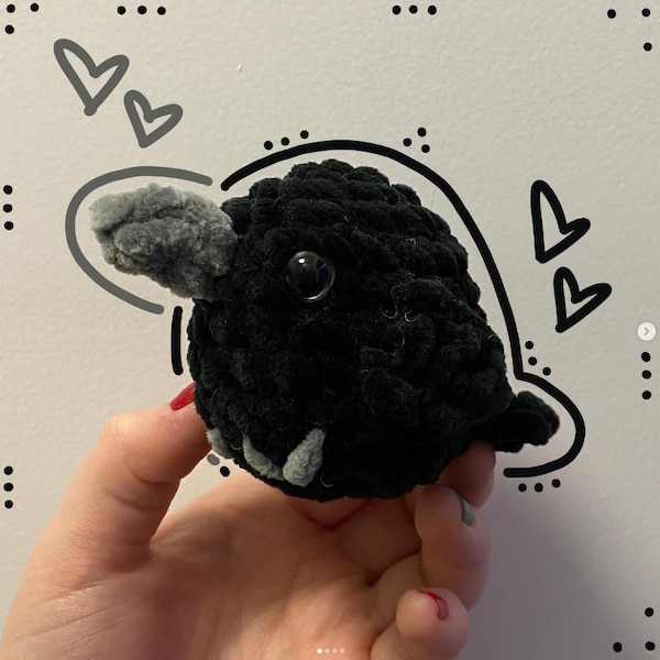 Tiny Crochet Crow Pattern: Halloween Amigurumi Keychain (PDF File) - Etsy