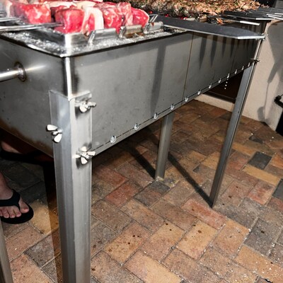 Large Heavy-duty STAINLESS Steel BBQ Grill / MANGAL 11 Ga 3mm - Etsy