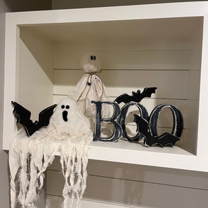 BOO Fun and Festive Wood Letter Display for Halloween and Fall Decor ...