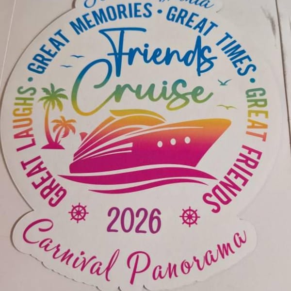 Personalized Cruise Door Magnet Family Names Vacation Cruise Squad ...