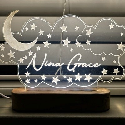 Custom Night Light Personalized Night Light Custom Name Night Light ...