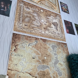 Laser Engraved Grishaverse World Map From the Grisha Universe - Etsy UK