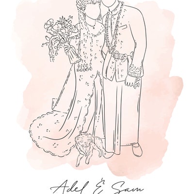 CUSTOM LINE DRAWING, Custom Illustration, Digital Art, Line Art, Custom ...